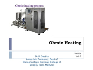Ohmic heating | PPT