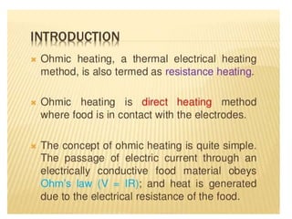 Ohmic heating | PPT