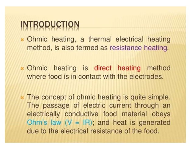Ohmic heating | PDF