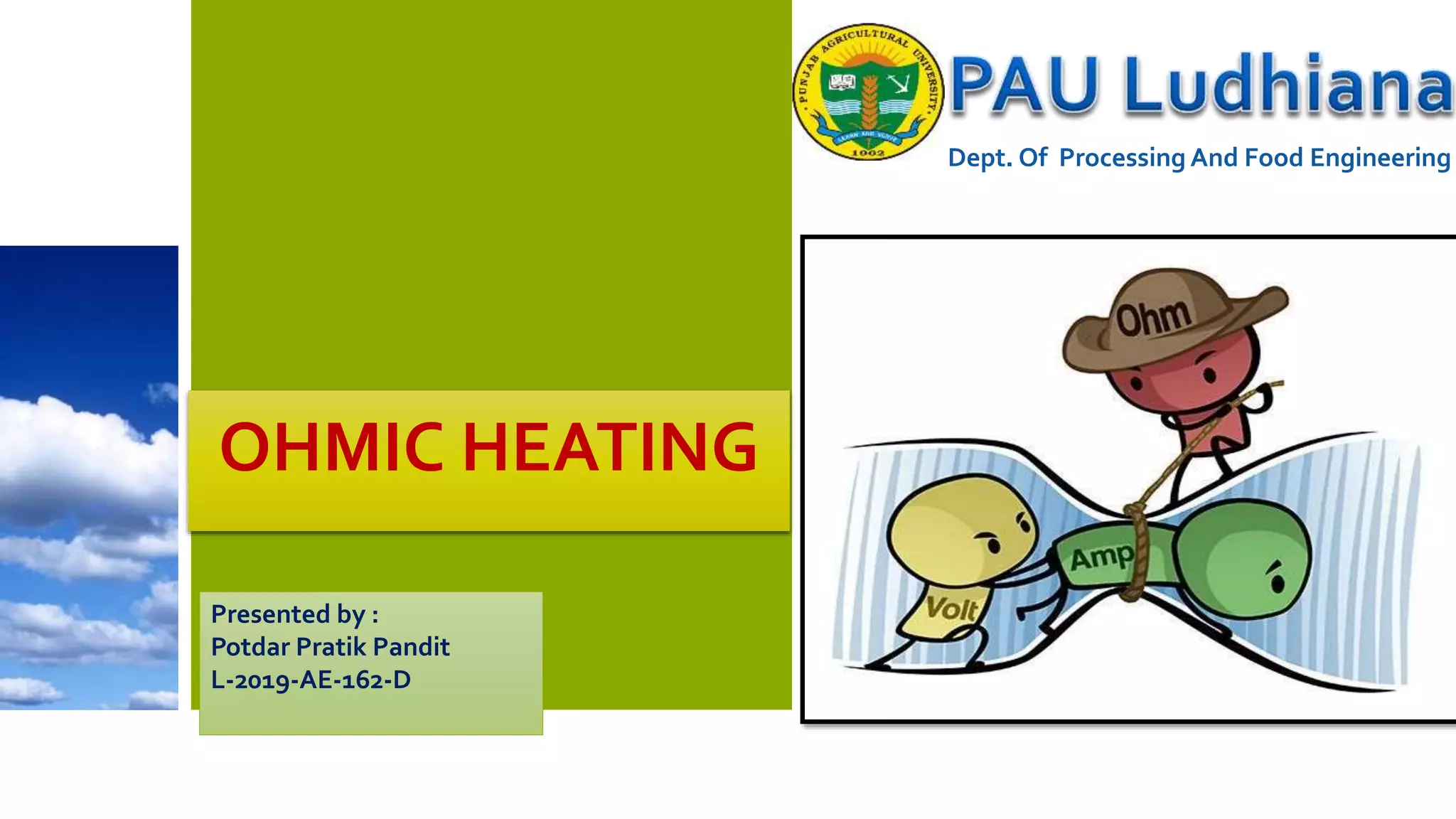 Ohmic heating in food processing | PPTX