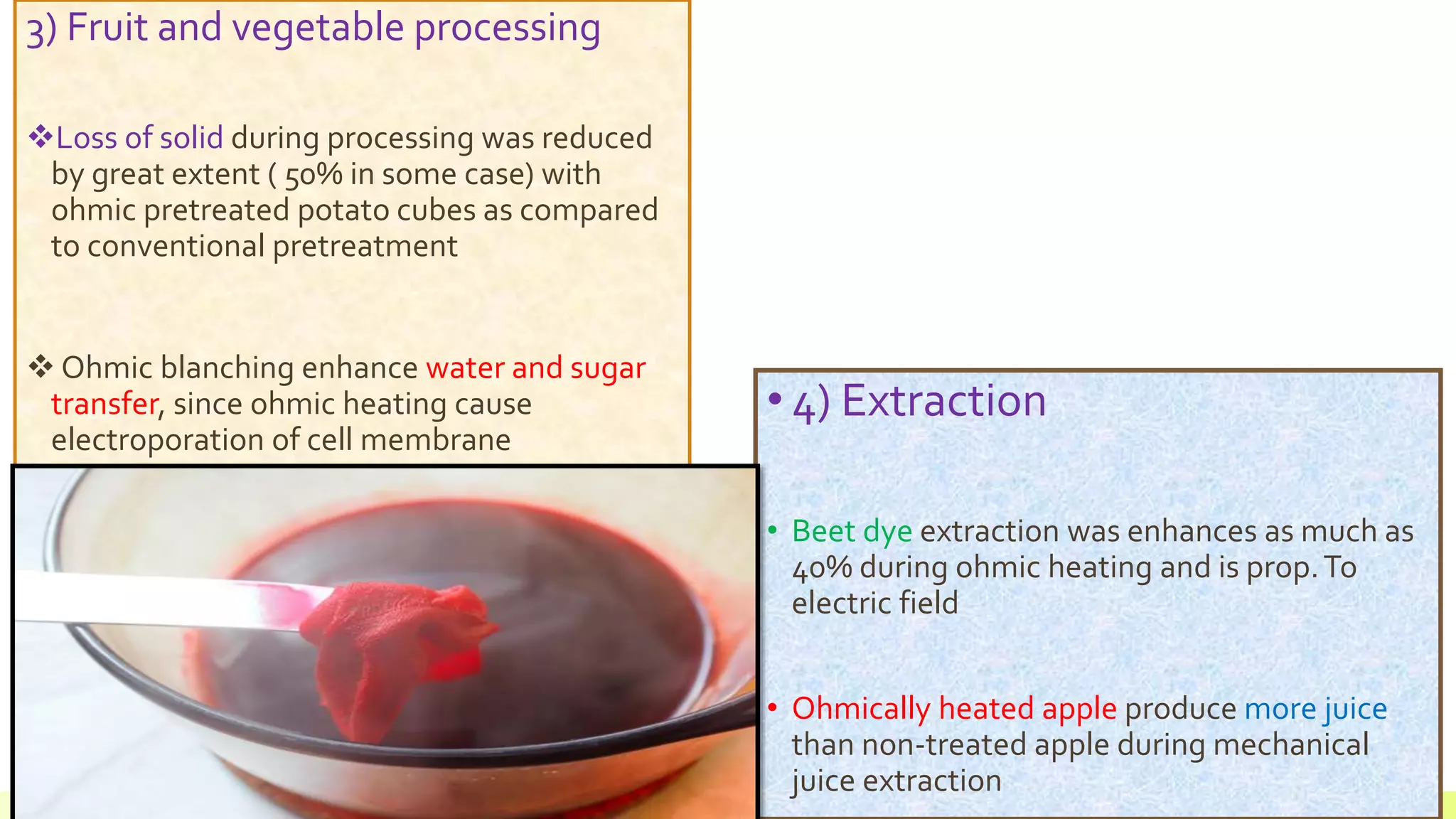 Ohmic heating in food processing | PPTX