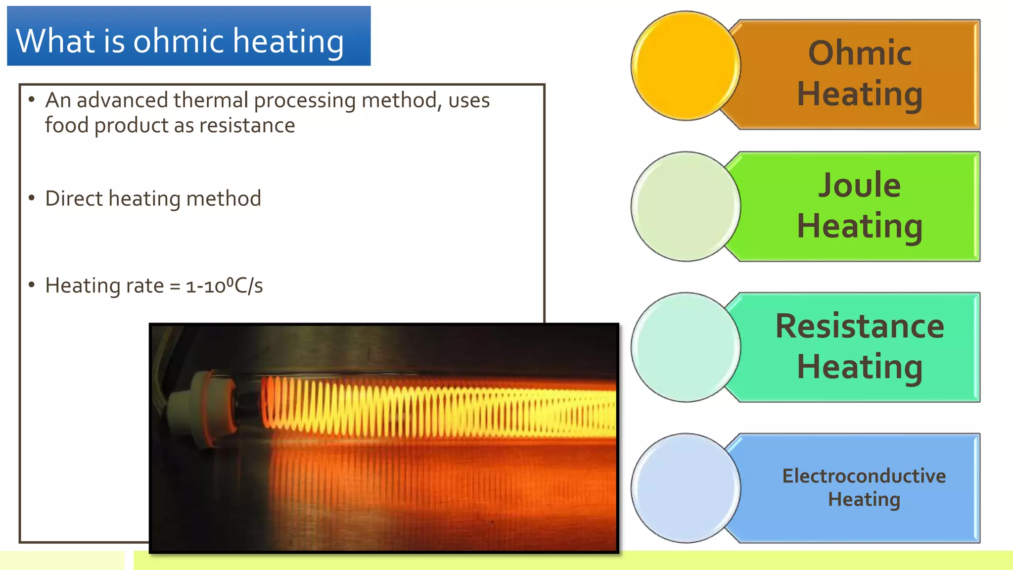 Ohmic heating in food processing | PPTX