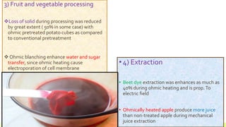 Ohmic heating in food processing | PPTX