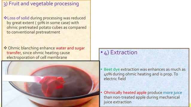 Ohmic heating in food processing | PPTX | Physics | Science