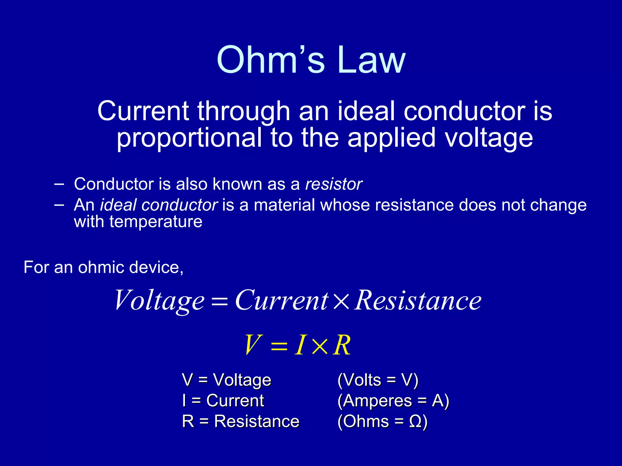 ppt Ohm's law | PPT