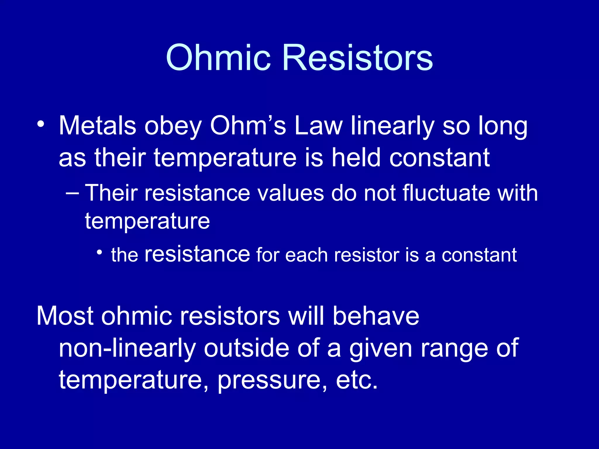 ppt Ohm's law | PPT