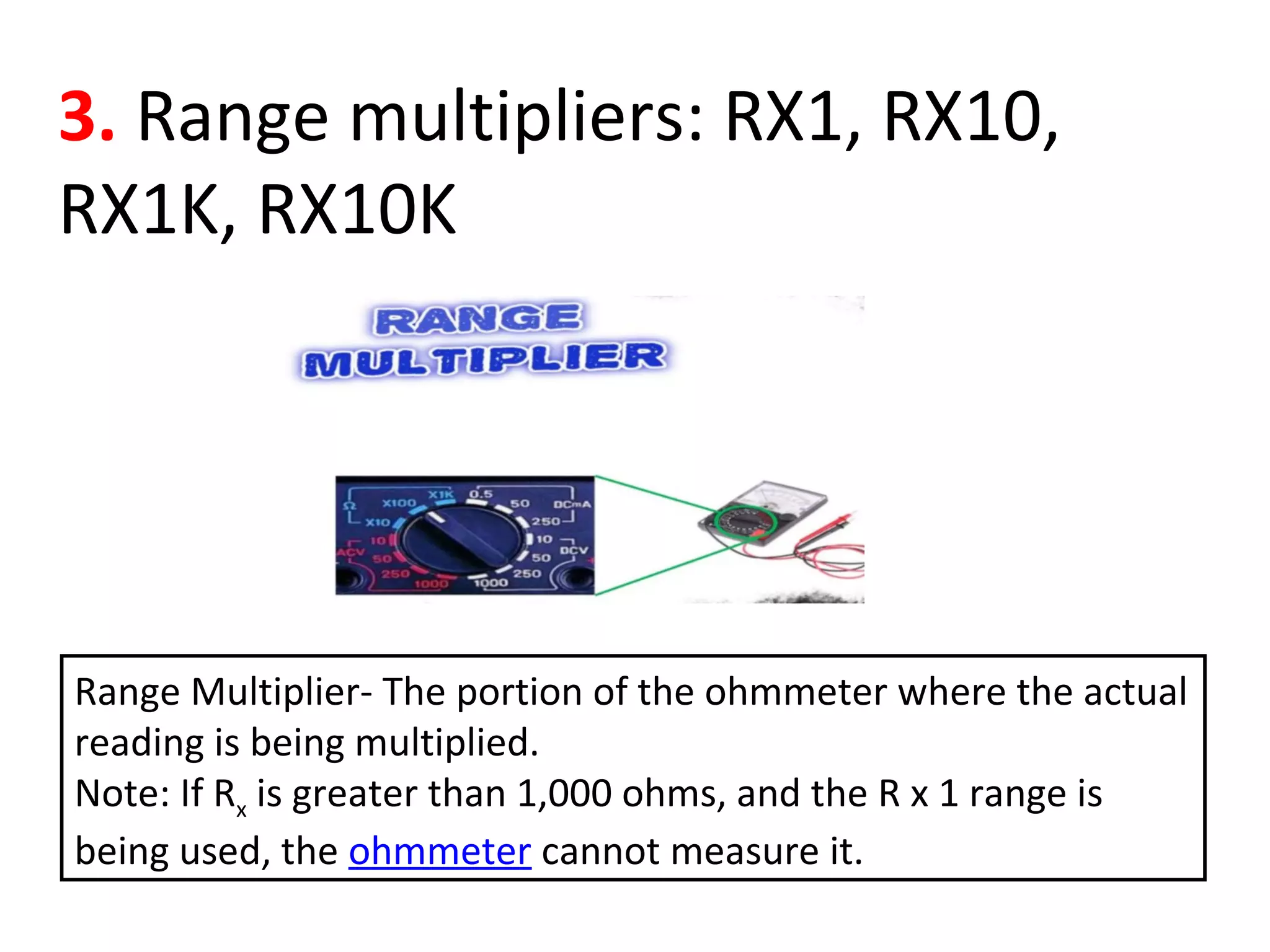 Procedure On How To Interpret Resistance Reading In An Ohmmeter | PPT