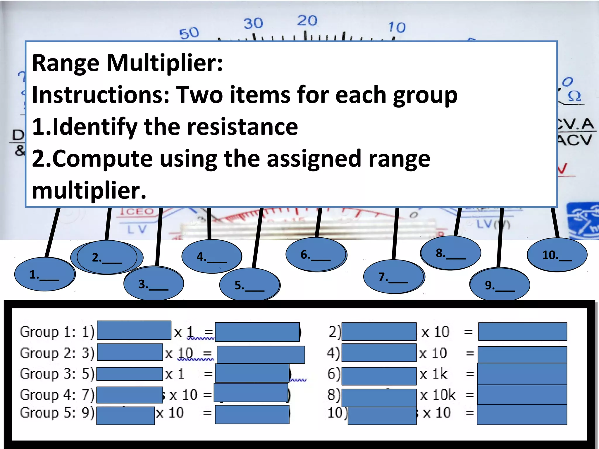 Procedure On How To Interpret Resistance Reading In An Ohmmeter | PPT