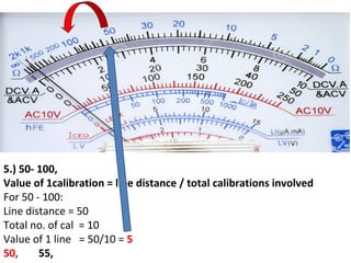 Procedure On How To Interpret Resistance Reading In An Ohmmeter | PPT