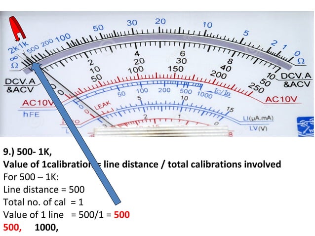 Procedure On How To Interpret Resistance Reading In An Ohmmeter | PPT ...