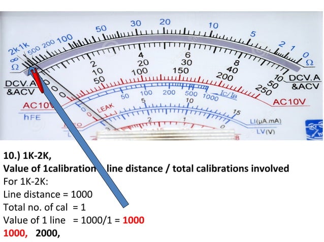 Procedure On How To Interpret Resistance Reading In An Ohmmeter | PPT ...