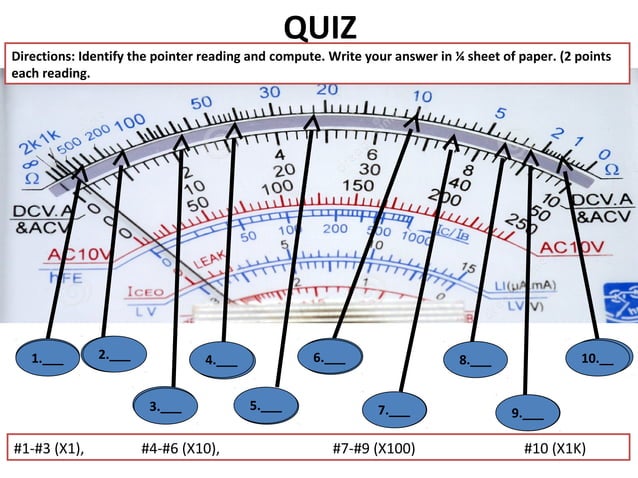 Procedure On How To Interpret Resistance Reading In An Ohmmeter | PPT ...