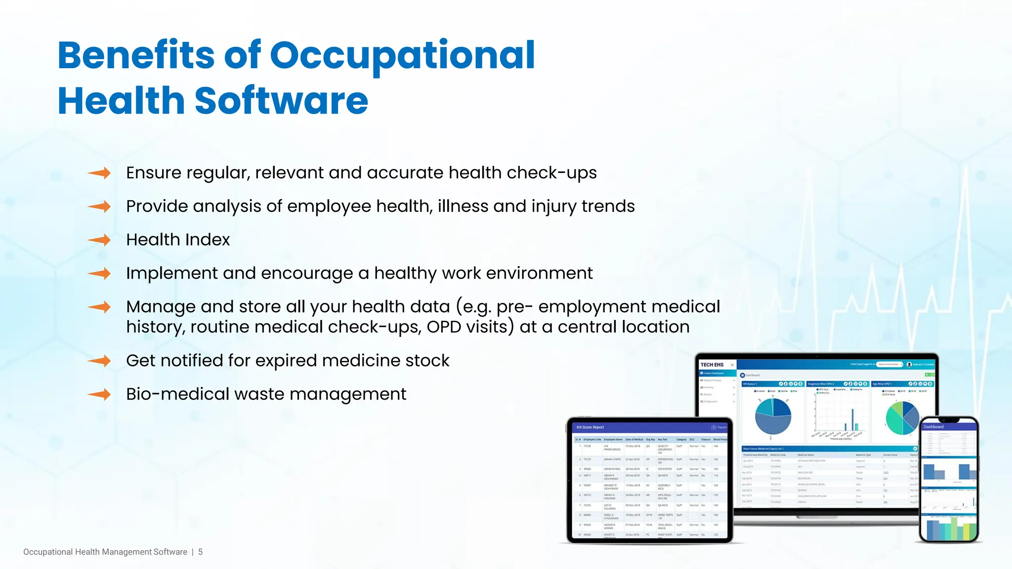 Occupational Health Management Software - OHMS | PDF