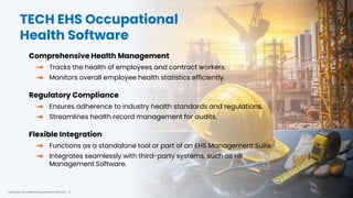 Occupational Health Management Software - OHMS | PDF