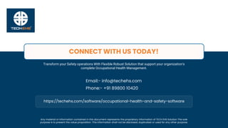 Occupational Health Management Software - OHMS | PDF