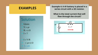 OHMS-LAW FOR THIRD BASIC UNDERSTANDING AND CONCEPT | PPTX