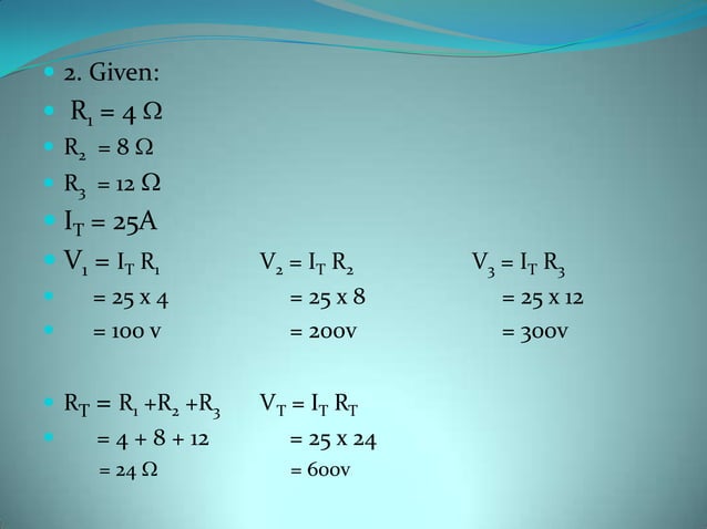 Ohm’s law | PPTX | Computer Networking | Computing