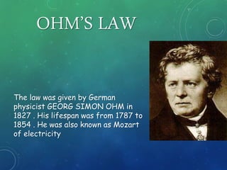 Ohm's law | PPTX