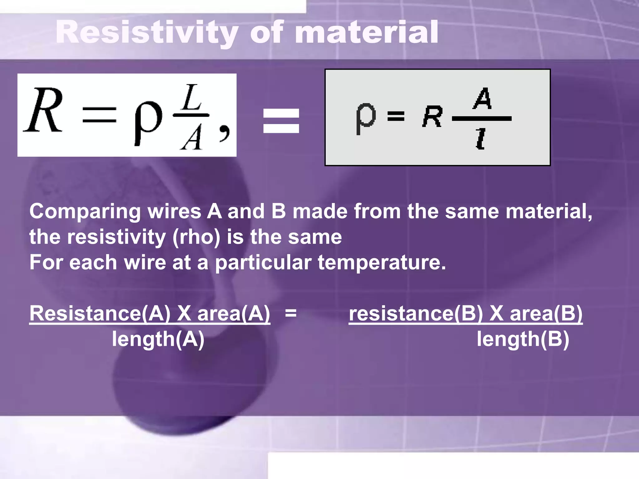 resistance [Ohm's law] | PPTX