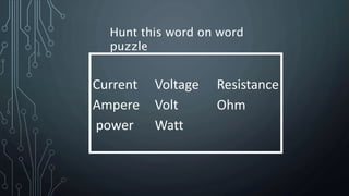 Ohm`s law | PPT