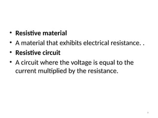 ohms law ,Kirchhoff laws, ELETROMOTIVE FORCE | PPTX