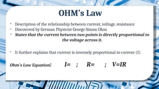 Ohm's Law equation and sample. how to solve | PPTX