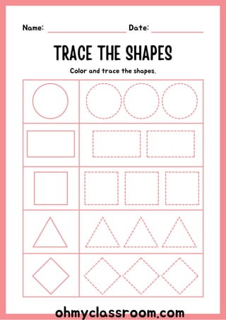 OhMyClassroom.com Preschool Learning Pack Worksheets.pdf
