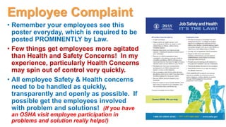 Good morning, there is a person here that says they are an OSHA ...