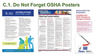 Good morning, there is a person here that says they are an OSHA ...