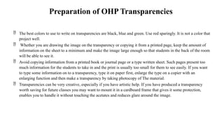 Overhead projector and it's disadvantage | PPT