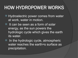 Layout of Hydro power station & Details of OHPC | PPTX