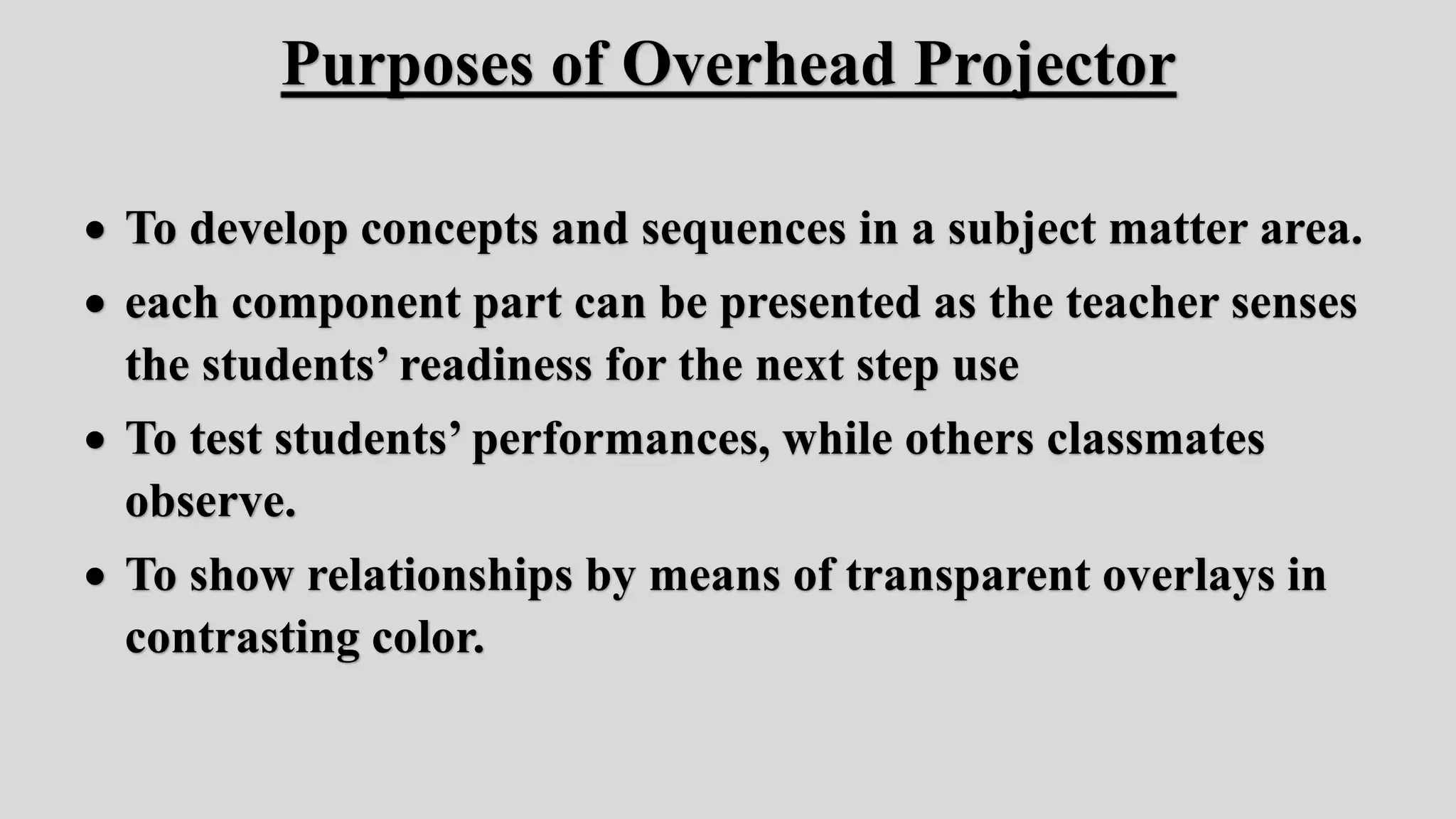 Over head projector | PPTX