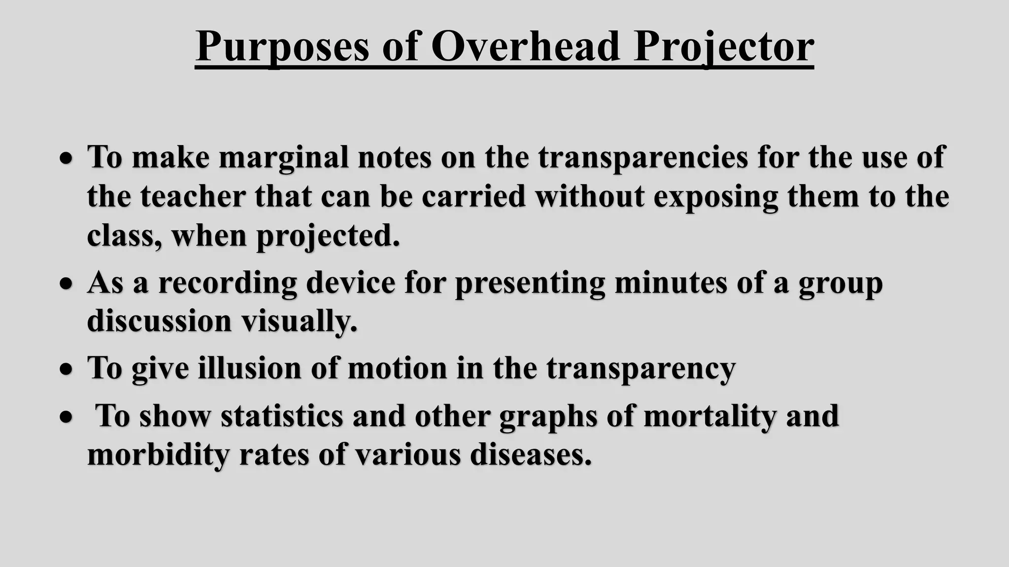 Over head projector | PPTX