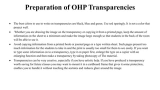 Over head projector | PPTX
