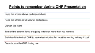 Over head projector | PPTX