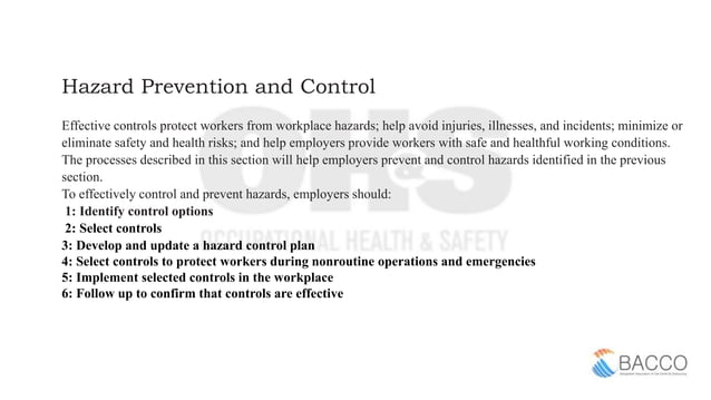 Occupational Health & Safety (OHS ) | PPTX | Human Resources | Business