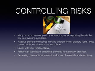 Ohs assessment task | PDF | Injuries | Diseases and Conditions