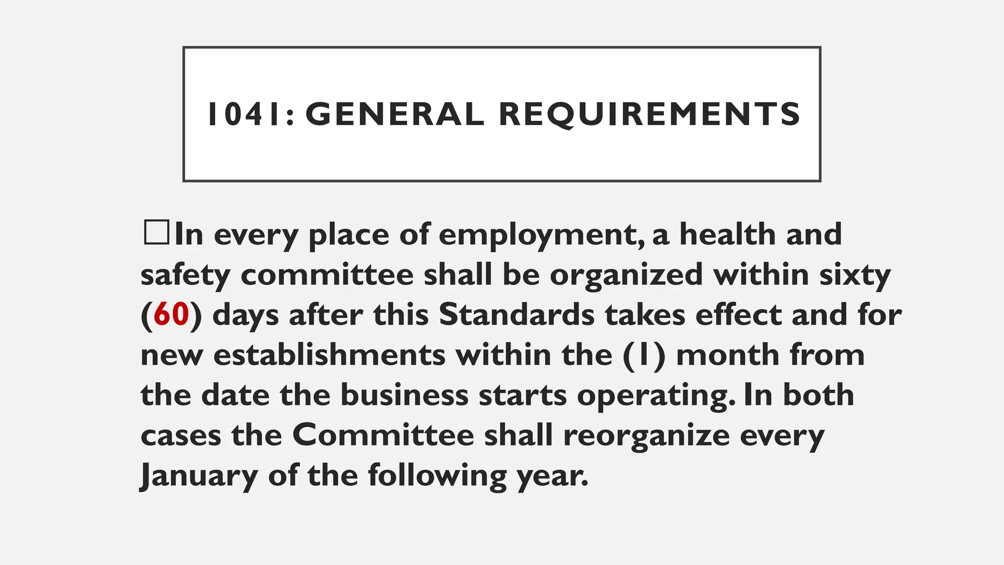 Rule 1040: Safety Committee and Their Responsibility | PPTX