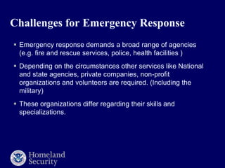 The Organisational Challenges of Disaster Response Management | PPT