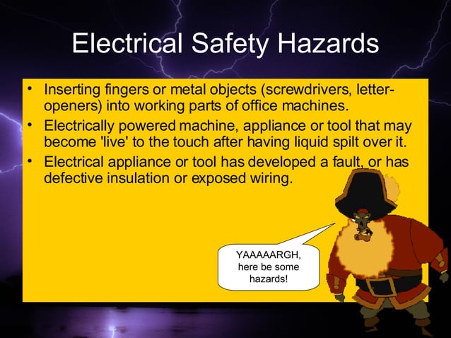 Occupational Health And Safety - Electrical Equipment In The Workplace ...