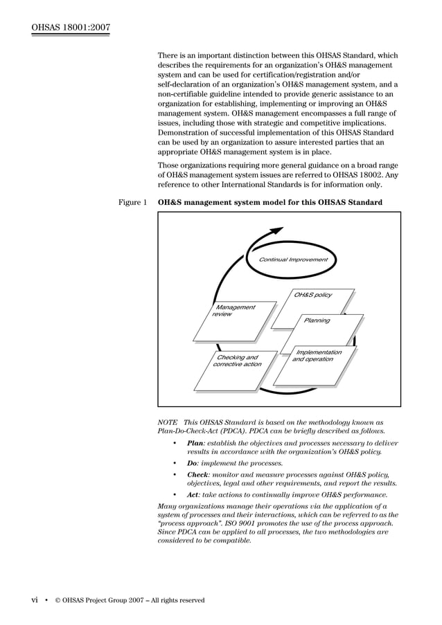 OHSAS 18001 - 2007 '' Occupational health and safety management systems ...