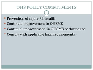 Occupational health and safety management system | PPT