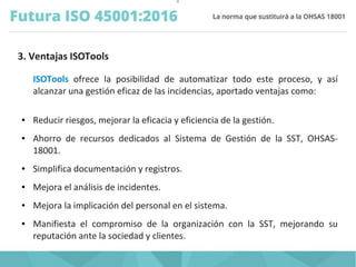 OHSAS 18001 gestion eficaz de las incidencias | ODP