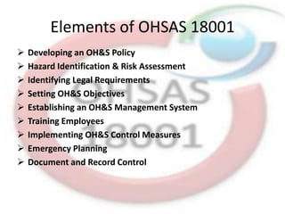 Ohsas in brief | PPTX