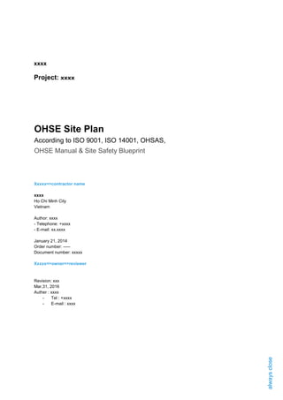Sample Occupational Health, Safety and Environment Plan.docx