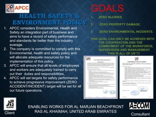 Occupational Safety Health and Environmental Induction Presntation | PPT