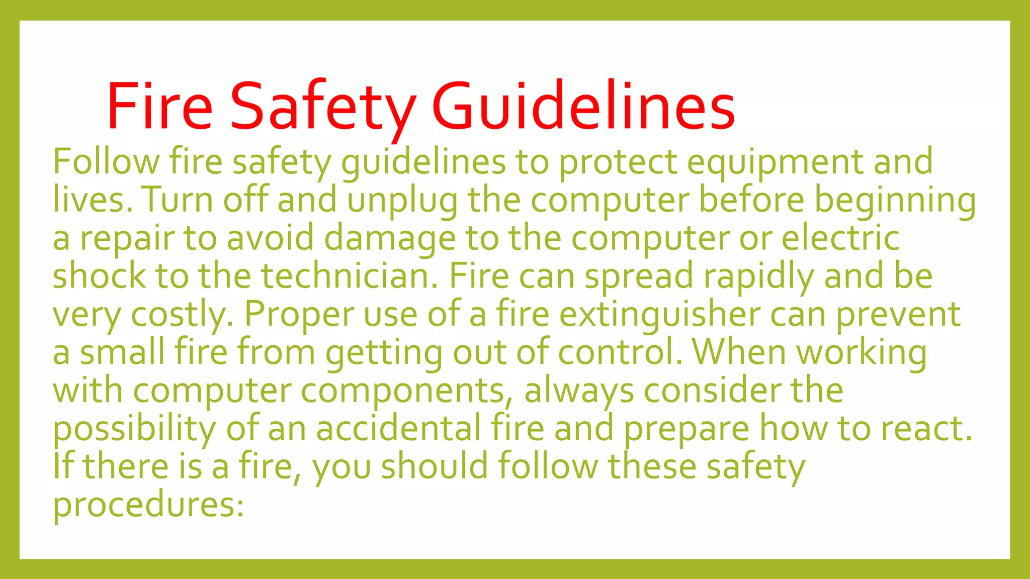 OHS in CSS Grade 10 | PPTX