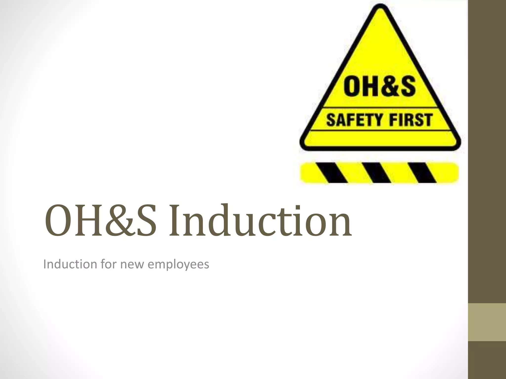Oh&s induction emma | PPTX