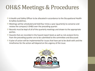 Oh&s induction emma | PPTX