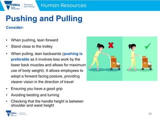 Ohs manual handling training | PPTX